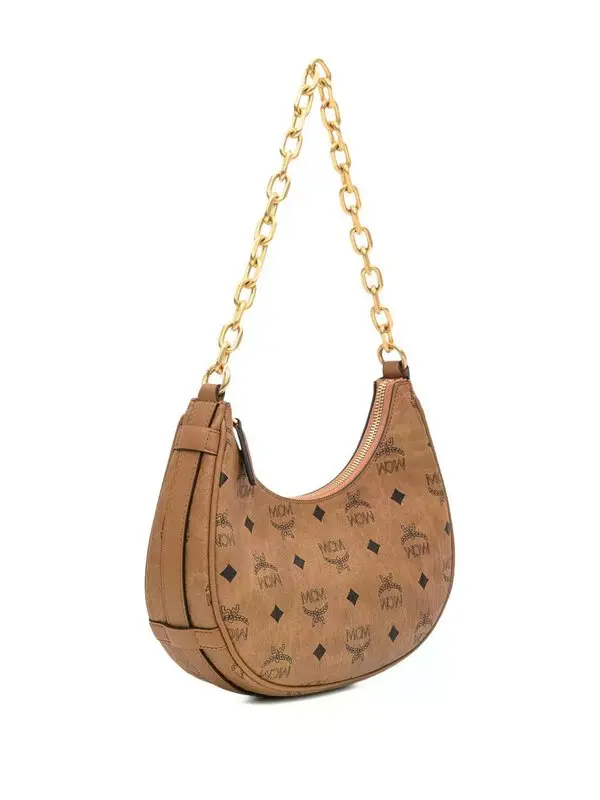 Mcm Aren Shoulder Bag - Brown