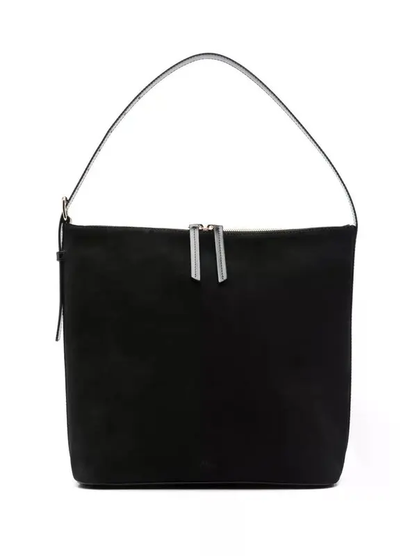 A.p.c. Vera Zip Shoulder Bag - Black