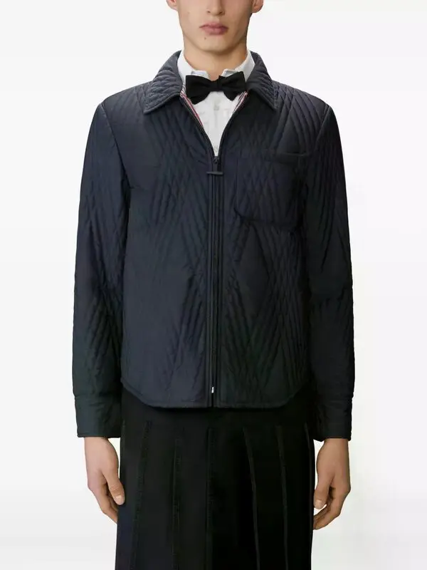 Thom Browne Quilted Diamond-pattern Jacket