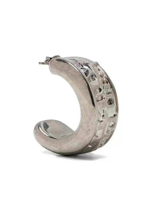 JEAN PAUL GAULTIER Logo-embellished Earrings - Silver