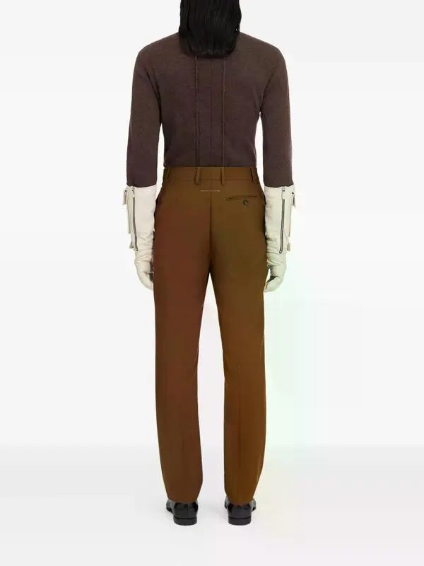 MAISON MARGIELA Creased Wool Trousers