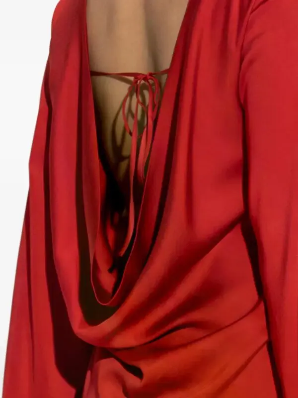BY MALENE BIRGER Mock-neck Cocktail Dress - Red
