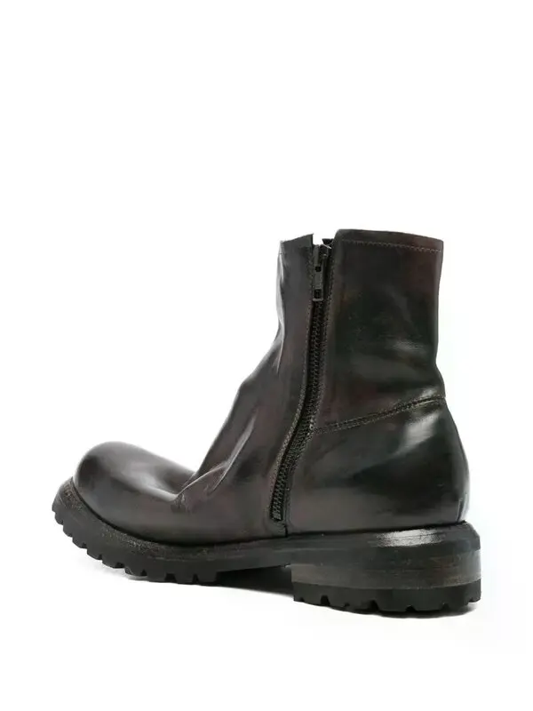 SHOTO Leather Zip Boots