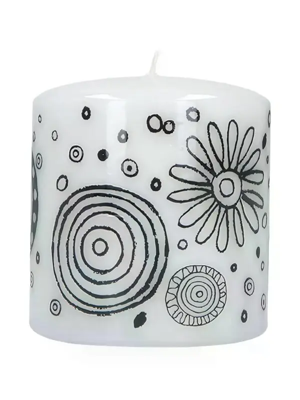 10 CORSO COMO Graphic-print Medium Candle - White