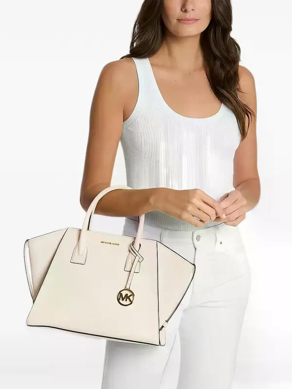 Michael Kors Avril Leather Top-zip Tote Bag - Neutrals