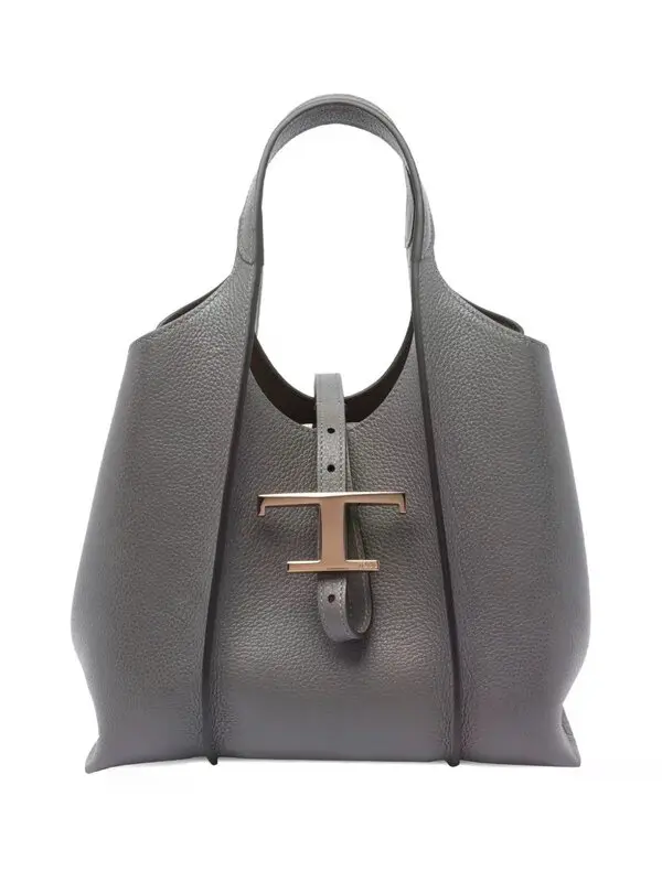 TOD'S T Timeless Small Tote Bag - Grey