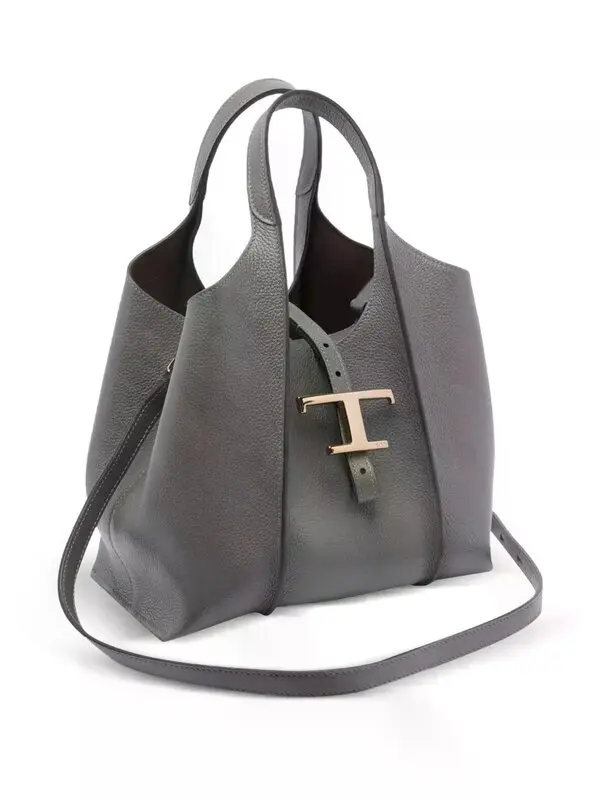 TOD'S T Timeless Small Tote Bag - Grey
