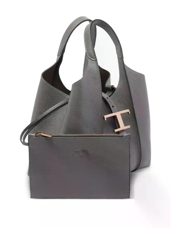 TOD'S T Timeless Small Tote Bag - Grey