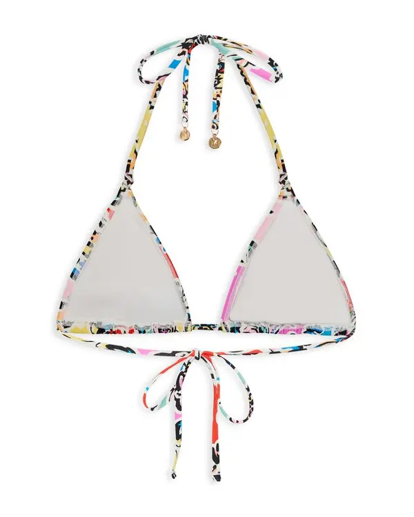 MILLY Rainbow Oasis Triangle Bikini Top