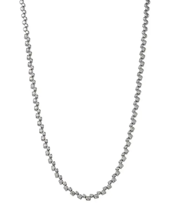 Bloomingdale'S 14k Gold 5.5 Tcw Diamond Tennis Necklace - White