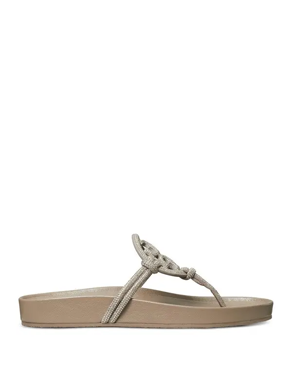 Tory Burch Miller Cloud Pave Knotted Sandal - New Basalt