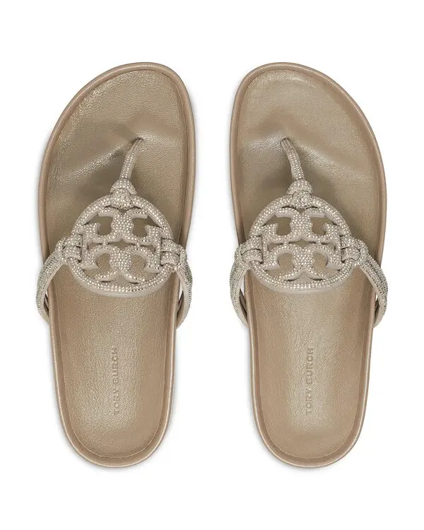 Tory Burch Miller Cloud Pave Knotted Sandal - New Basalt