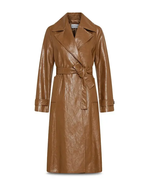 Marella Soledad Faux Leather Overcoat
