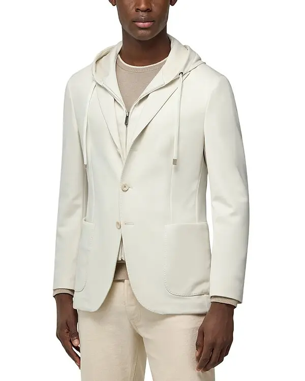 Boggi Milano Madison Sweatshirt Jacket - Cream