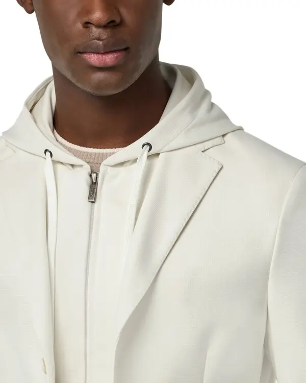 Boggi Milano Madison Sweatshirt Jacket - Cream