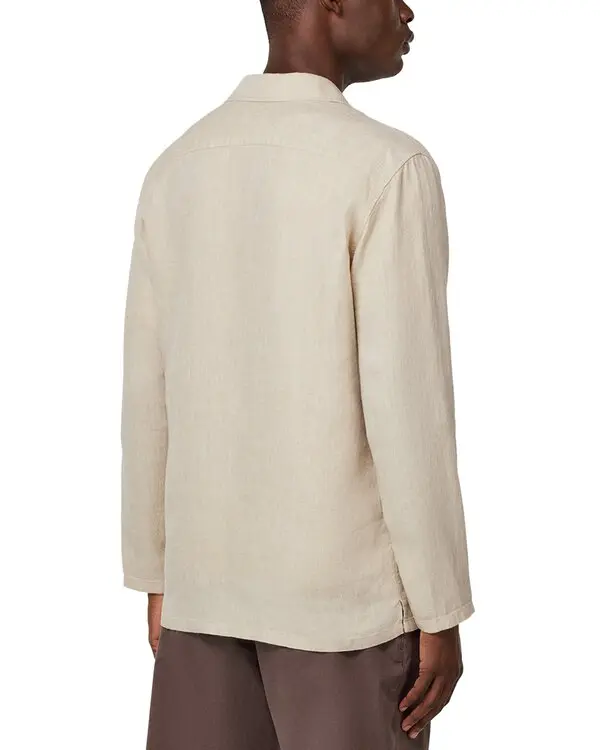 Boggi Milano Bond Linen Shirt Jacket - Beige