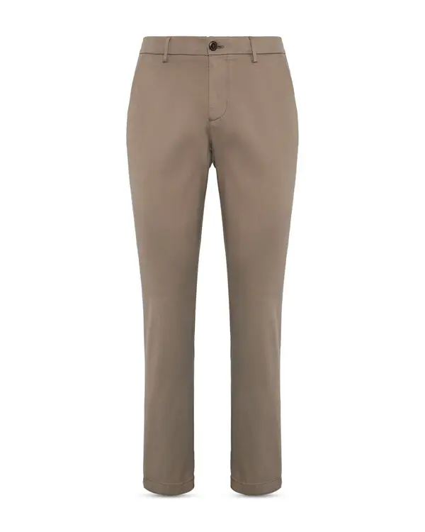 Boggi Milano Stretch Panama Trousers - Taupe