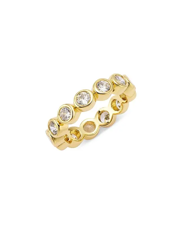 Shashi Oval Solitaire Eternity Ring - Gold