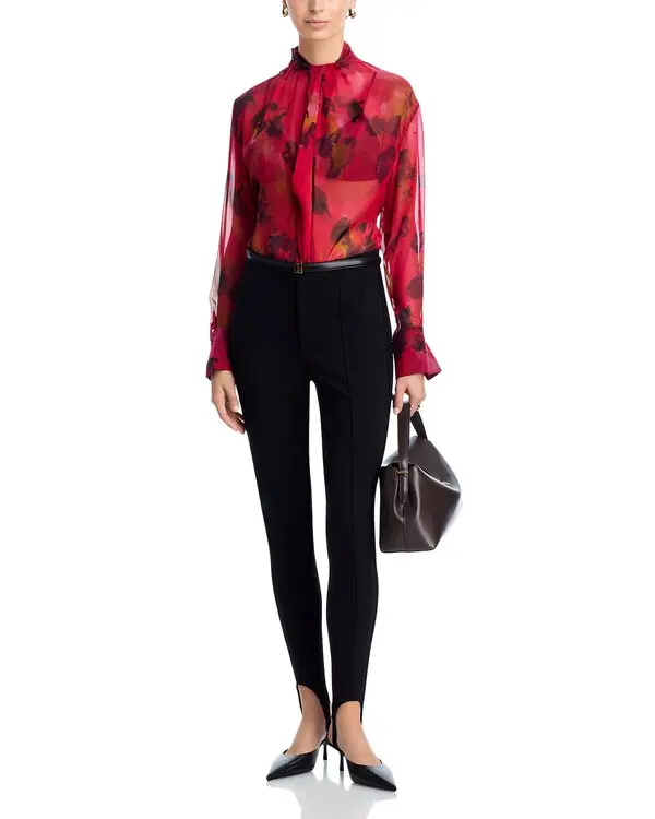 Victoria Beckham Silk Draped Blouse