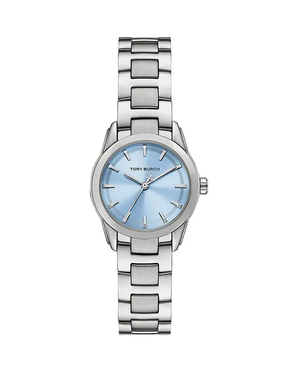 Tory Burch The Small Miller Watch, 28mm - Blue/silver