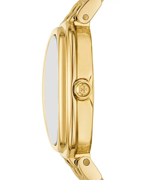 Tory Burch The Oval Watch, 28mm - Green/gold