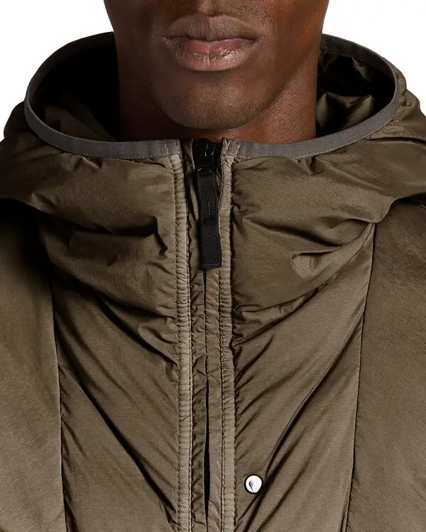 Stone Island Hooded Quilted Jacket - Green