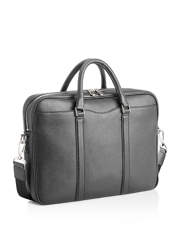 ROYCE NEW YORK Leather Briefcase - Black
