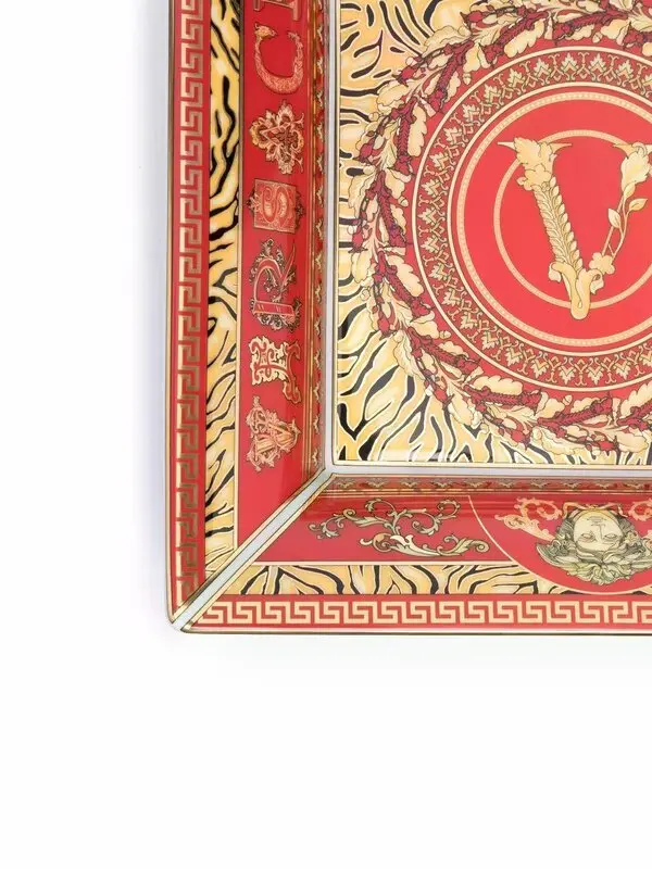 Versace Virtus Holiday Square Plate