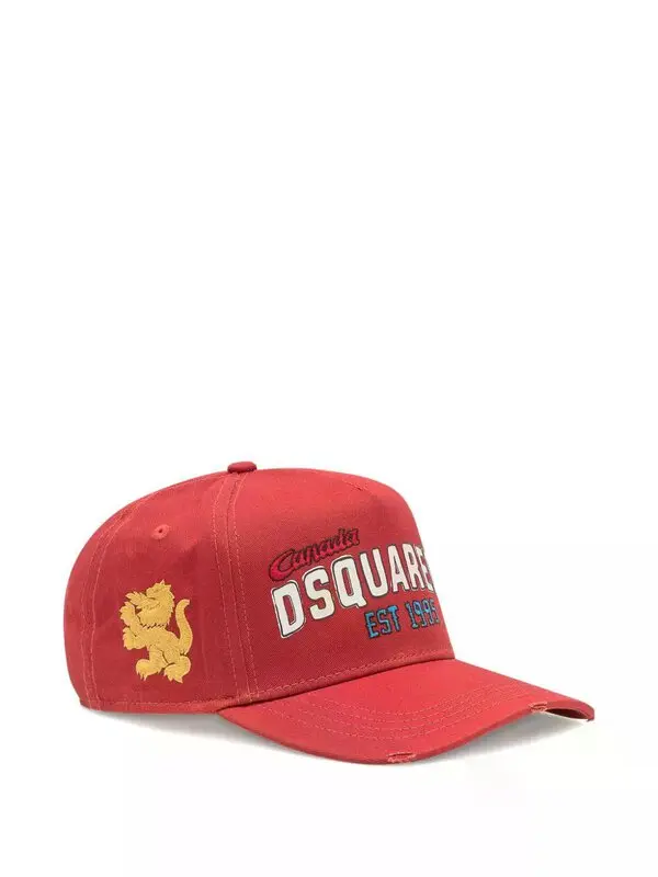 Dsquared2 Logo-print Distressed Baseball Cap
