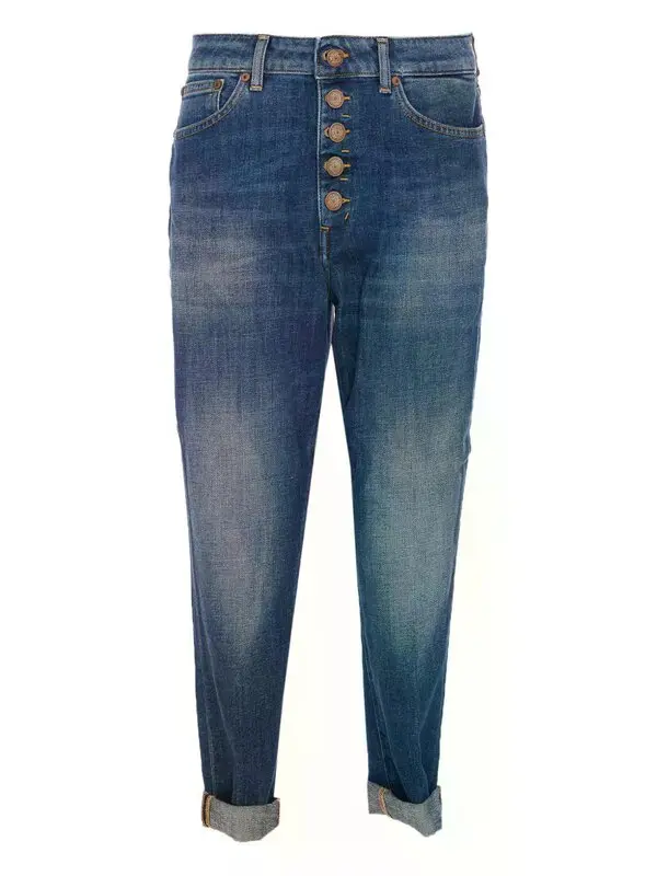 DONDUP Button-fly Patch-pocket Jeans - Blue