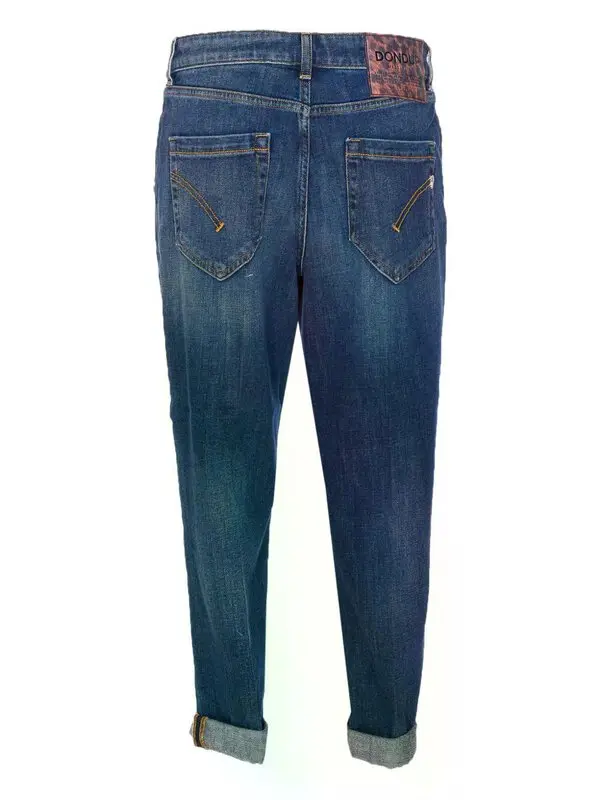 DONDUP Button-fly Patch-pocket Jeans - Blue