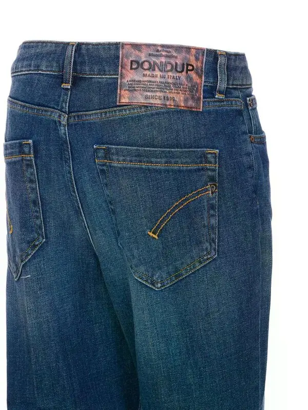 DONDUP Button-fly Patch-pocket Jeans - Blue