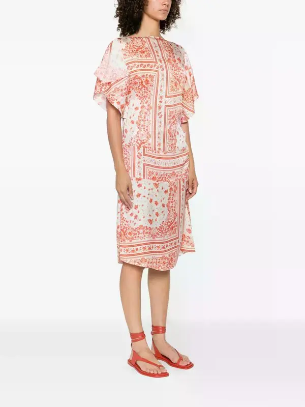 Fendi Patterned Jacquard Midi Dress