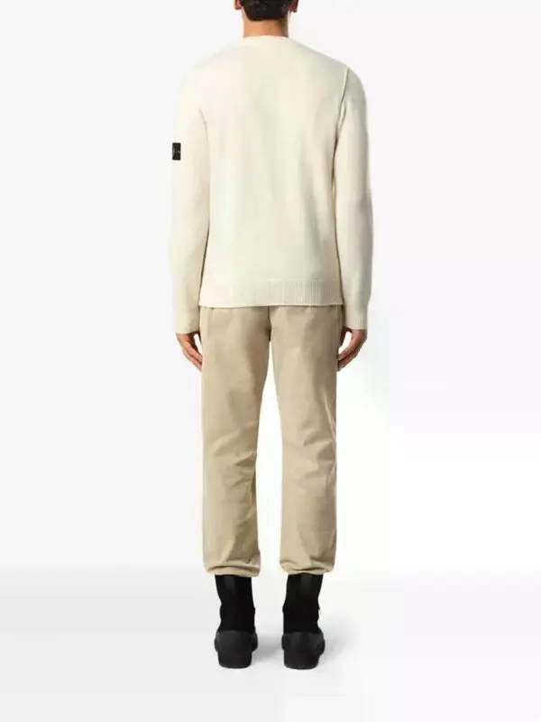 Stone Island Logo-badge Sweater - Neutrals