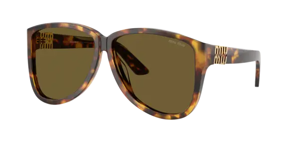 Miu Miu Striped Sunglasses - Dark Brown