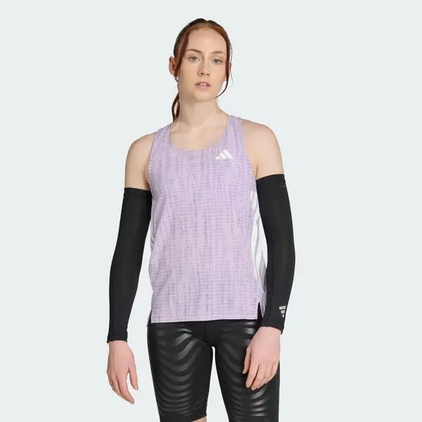 Adidas Adizero Running Singlet - Powder Plum / Magic Lilac