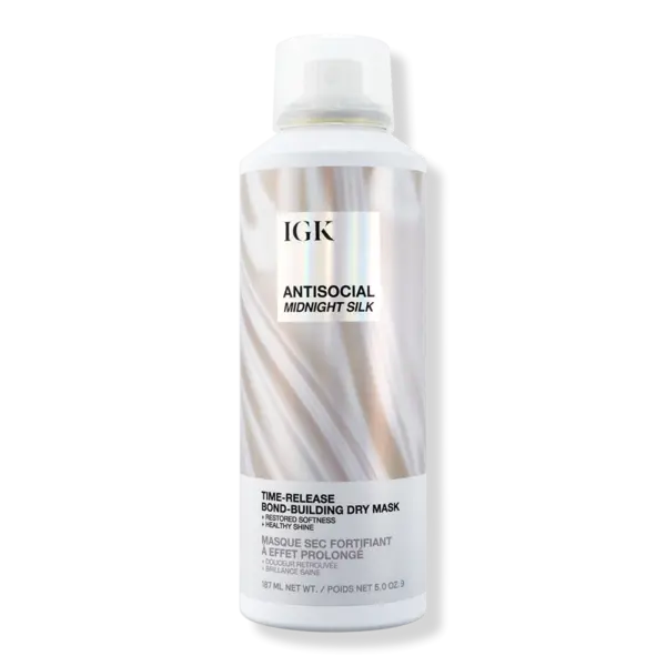 IGK Limited Edition Antisocial Midnight Silk Bond-building Repair Dry Hair Mask - One-color