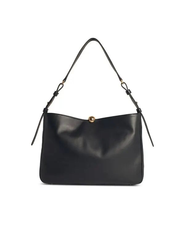 Furla Large Leather Shoulder Bag - Black