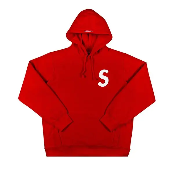 Supreme S Logo Hooded Sweatshirt - Red