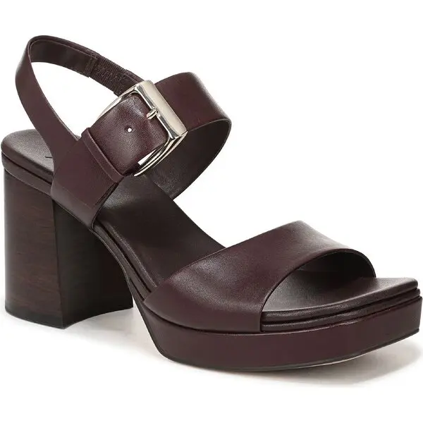 27 EDIT NATURALIZER Phillipa Block Heel Sandal - Ruby Noir Brown