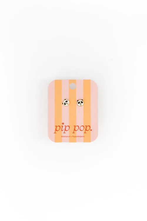 PIP POP Panda Stud Earrings