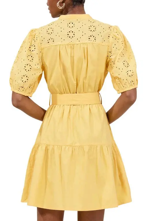 LIPSY Broderie Belted Mini Dress