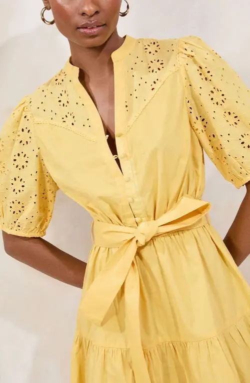 LIPSY Broderie Belted Mini Dress