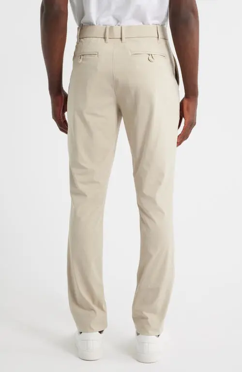 Scott Barber Sono Flat Front Stretch Chinos - Khaki