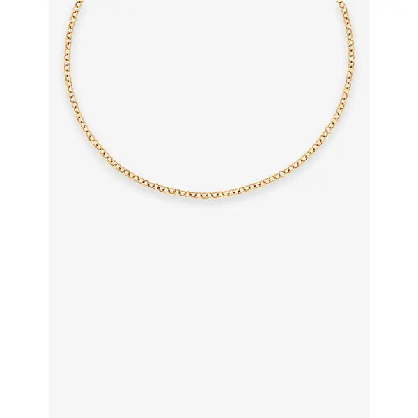 ASTRID & MIYU Rolo T-bar Chain Necklace - 18ctgoldplatedbrass