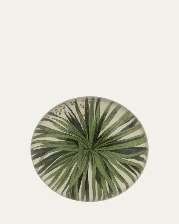 JOHN DERIAN Palm Detail Dome Paperweight - Multi