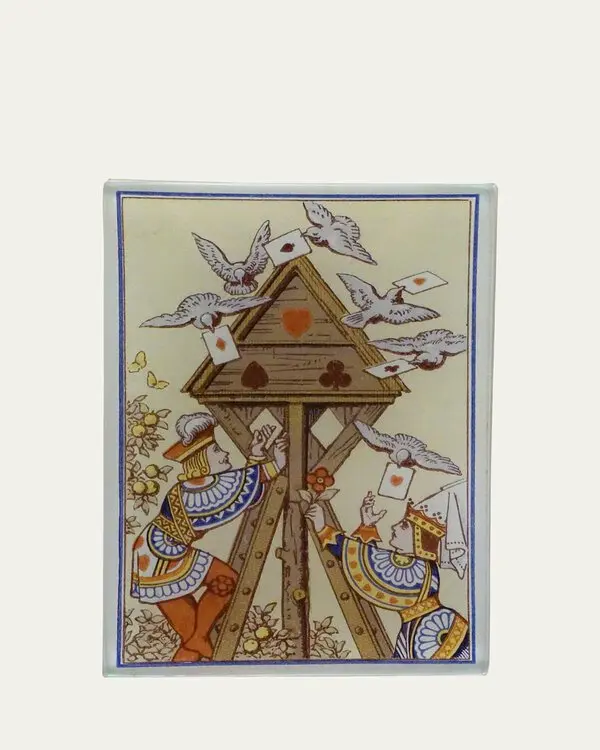 JOHN DERIAN Bird House Trinket Tray, 3.5" X 5 - Multi