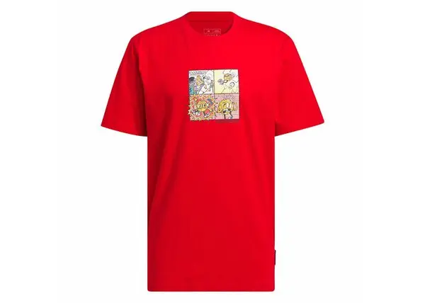 Adidas Lil Stripe Comic Graphic Tee Shirt