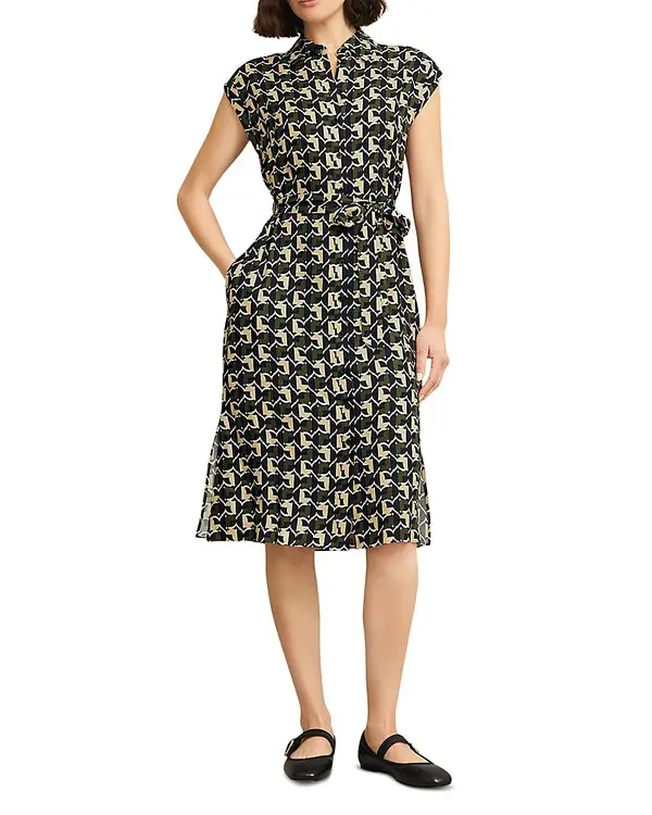 HOBBS LONDON Kalinda Geometric Print Shirt Dress - Multi