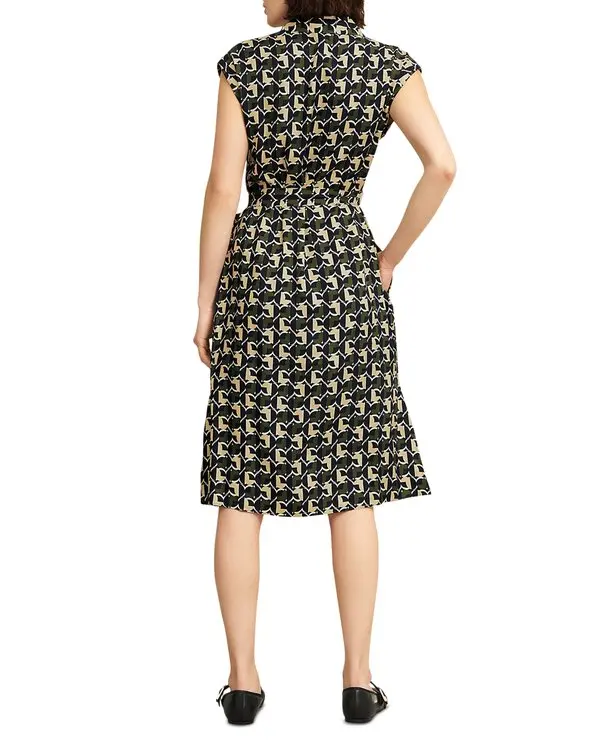 HOBBS LONDON Kalinda Geometric Print Shirt Dress - Multi